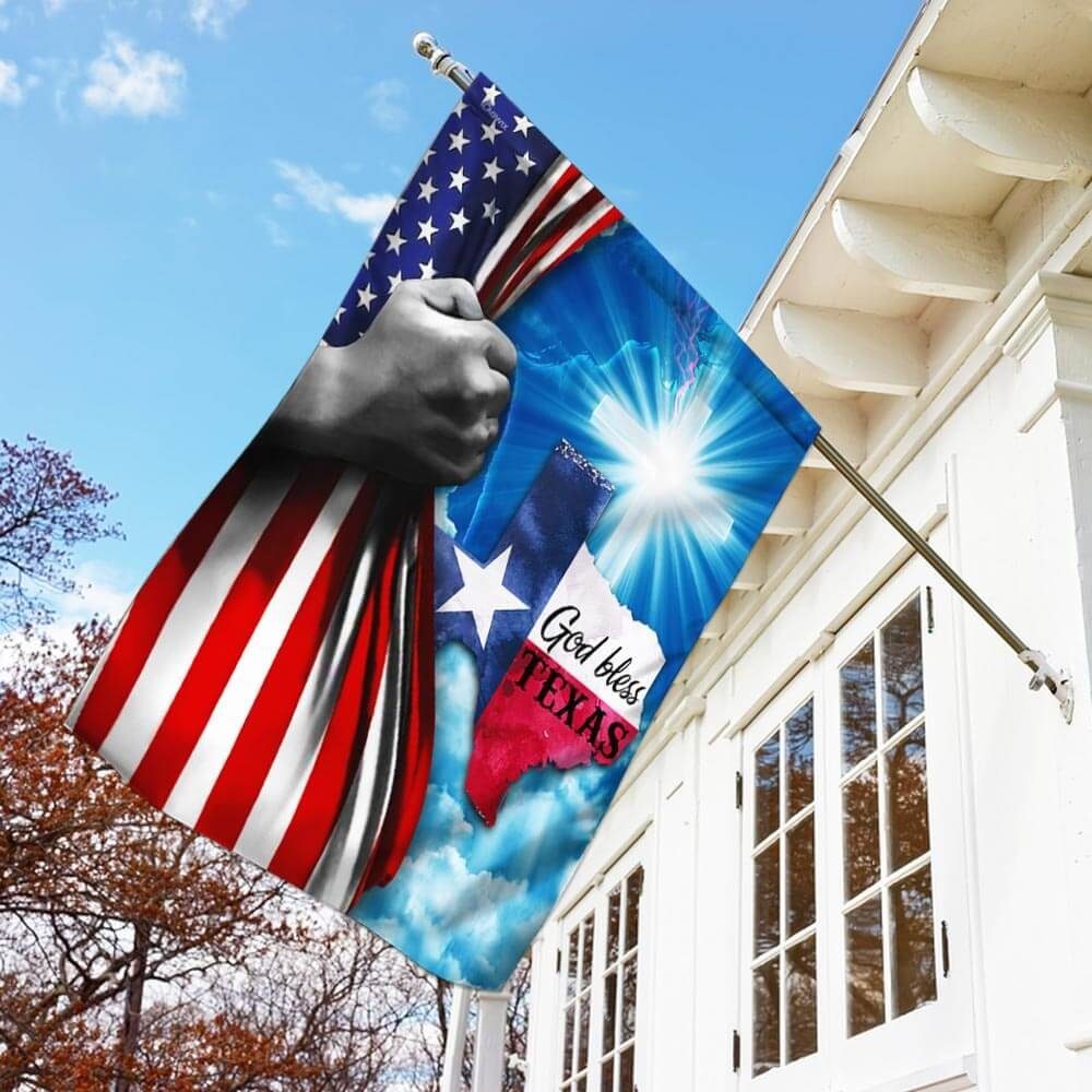 God Bless Texas American Flag - Flagwix