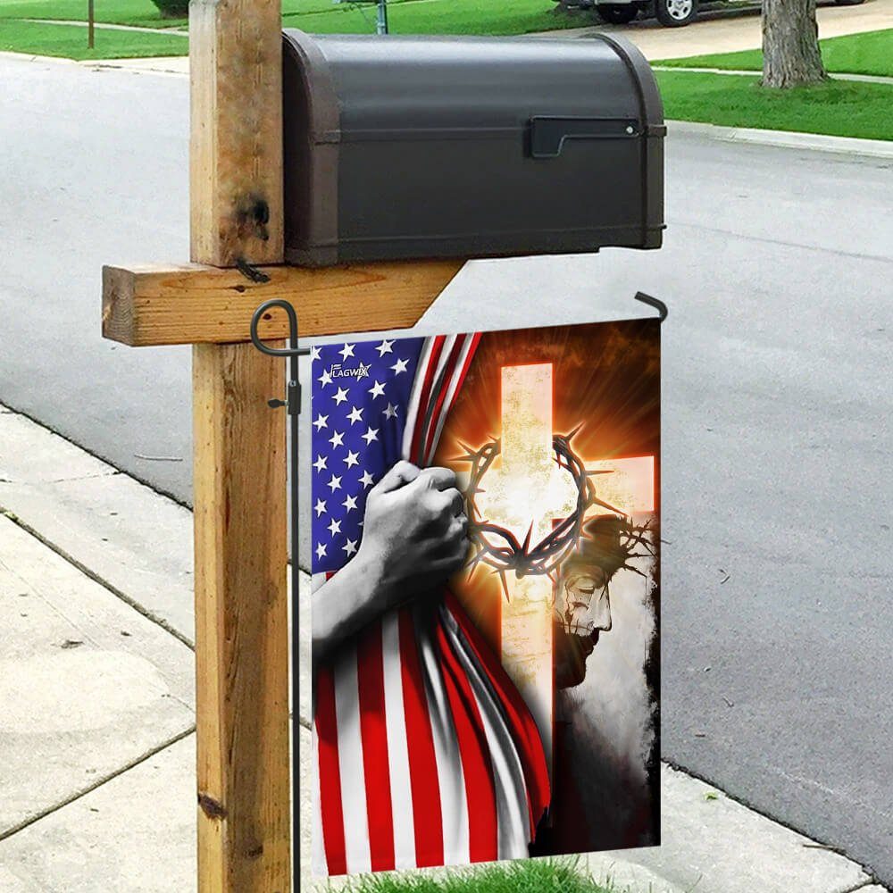 God Jesus Christian Cross Flag - Flagwix