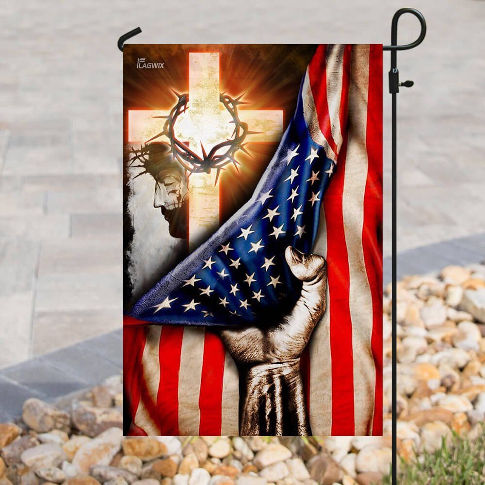 God Jesus Christian Cross Flag - Flagwix
