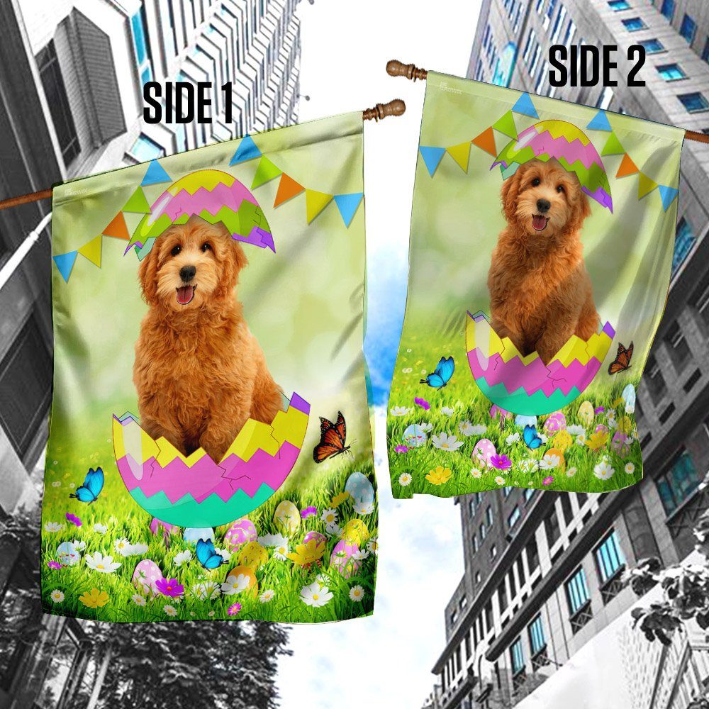 Goldendoodle Easter Egg Flag - Flagwix