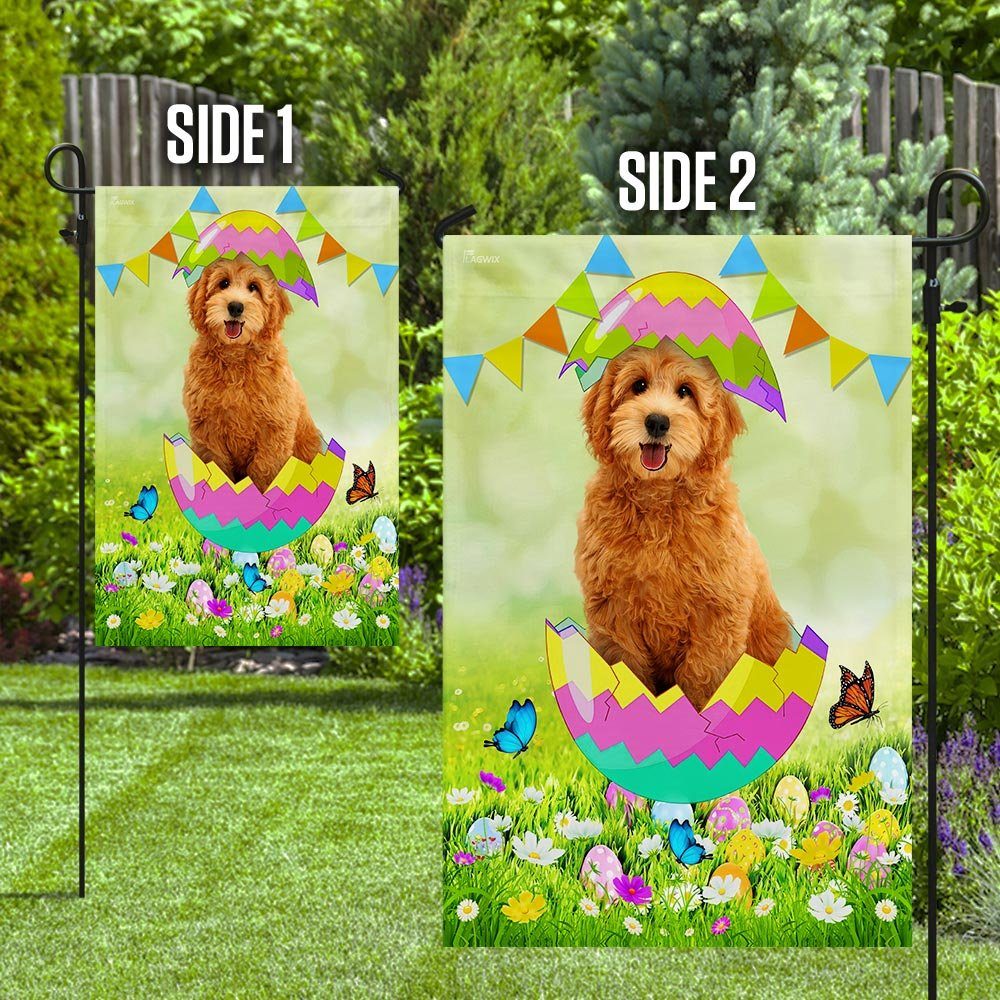 Goldendoodle Easter Egg Flag - Flagwix