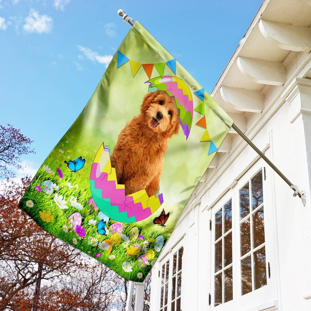 Goldendoodle Easter Egg Flag - Flagwix