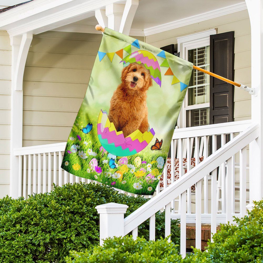 Goldendoodle Easter Egg Flag - Flagwix