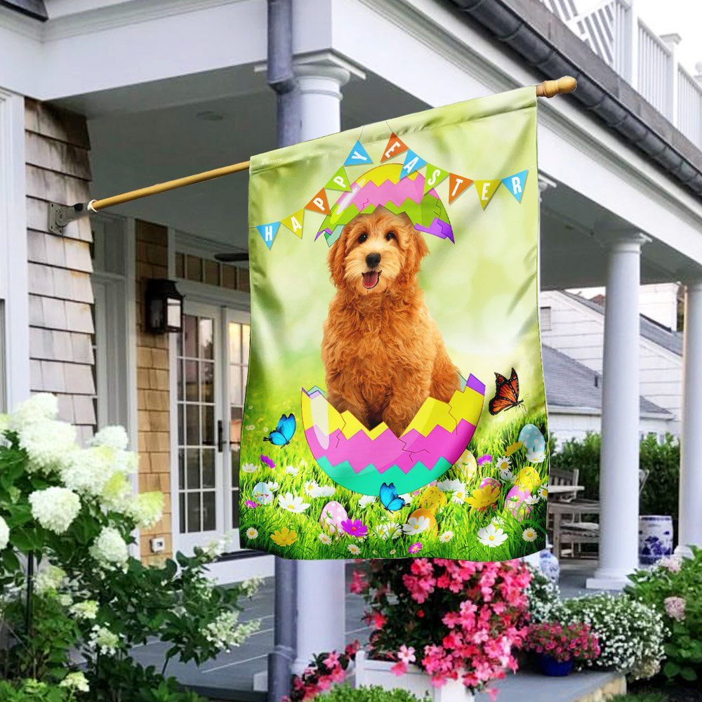 Goldendoodle Easter Egg Flag v1 – Flagwix