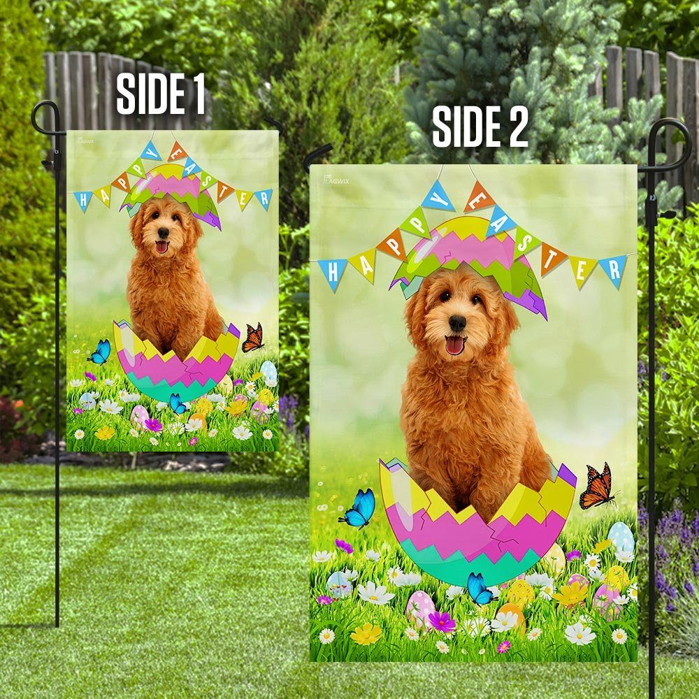 Goldendoodle Easter Egg Flag v1 - Flagwix