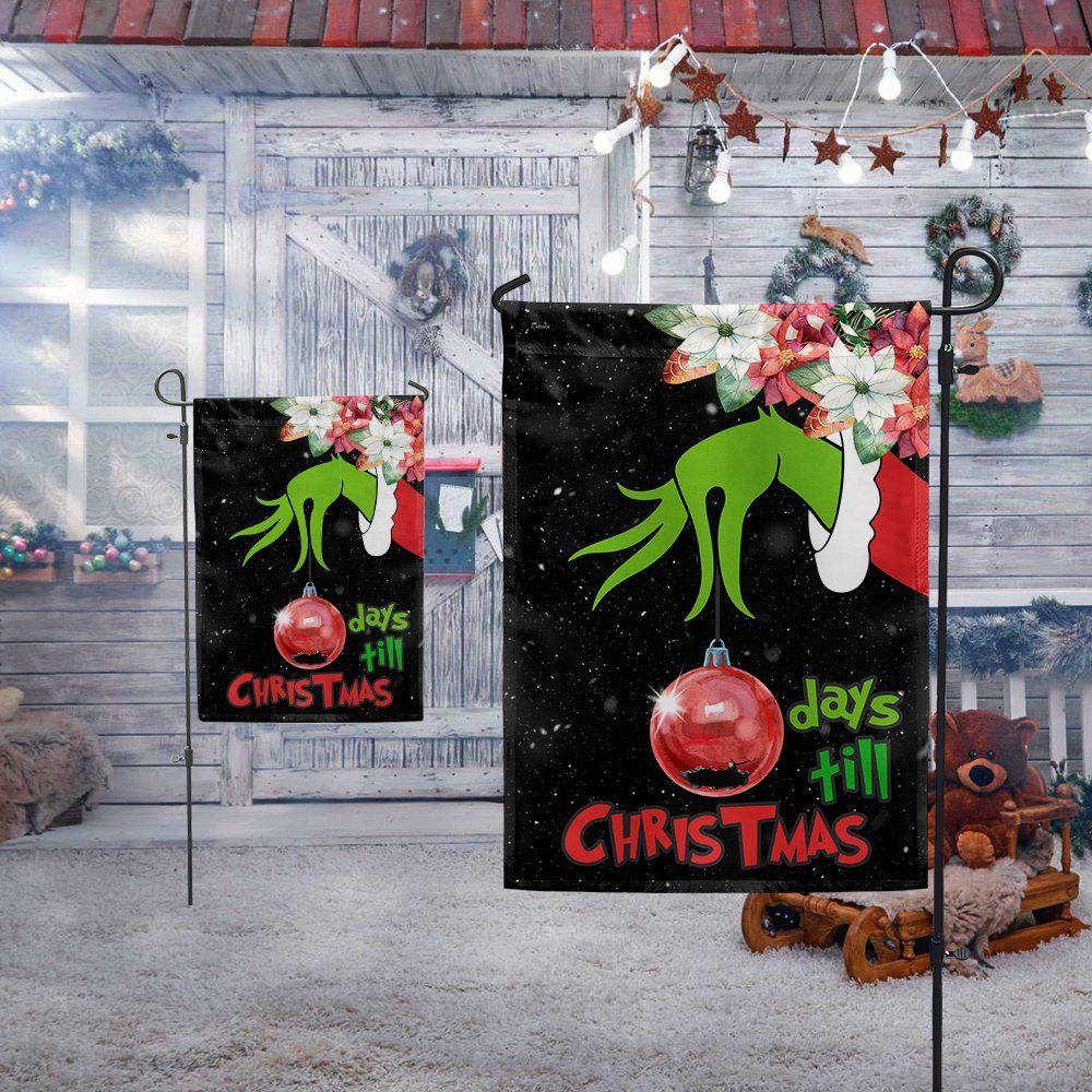 Grinch Flag Days Till Christmas LNT814F - Flagwix