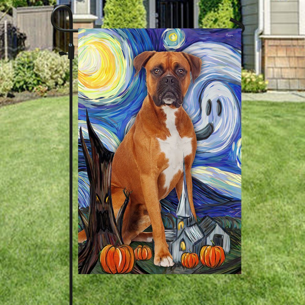 Halloween Flag Boxer Scary Starry Night DDH2794Fv1 - Flagwix