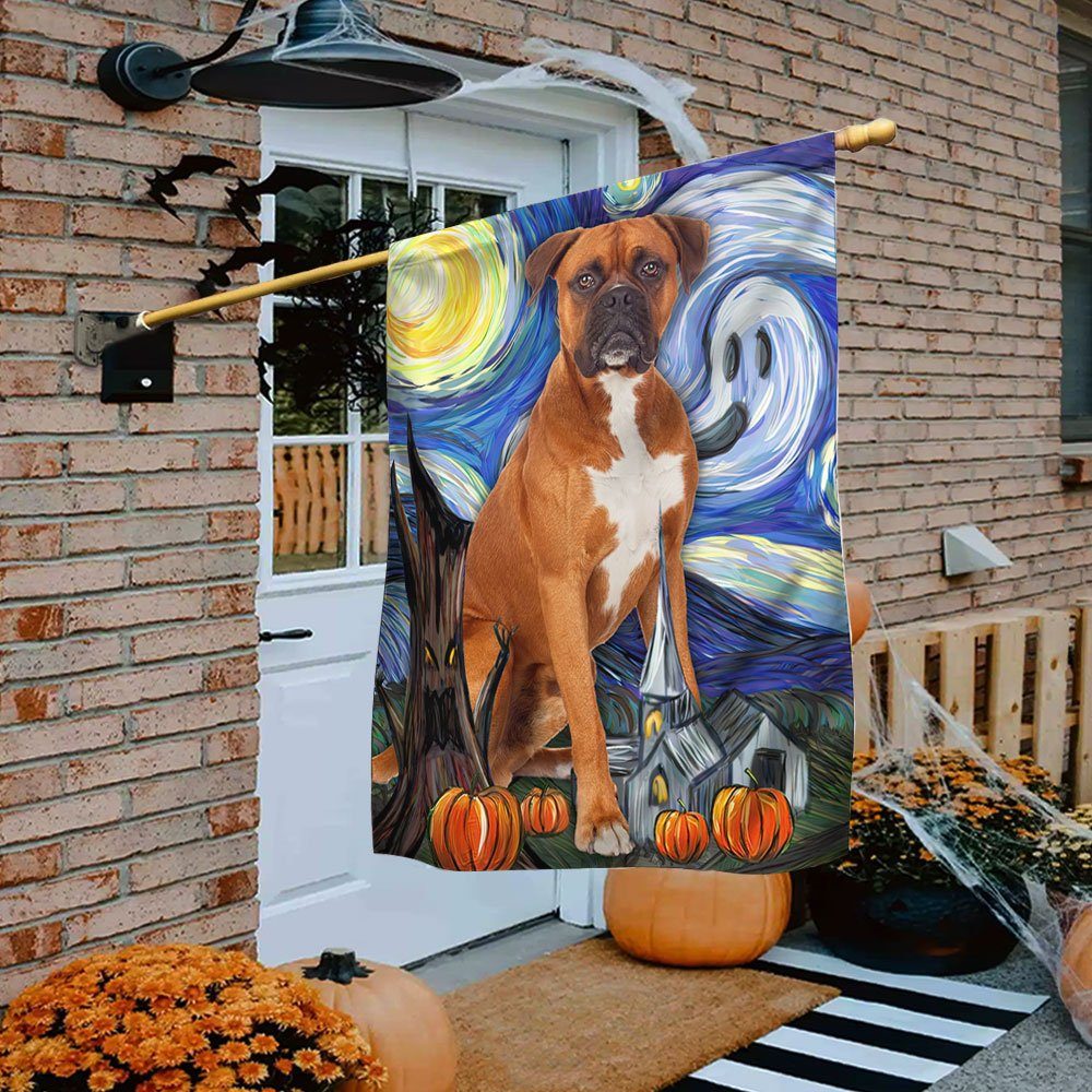 Halloween Flag Boxer Scary Starry Night DDH2794Fv1 - Flagwix