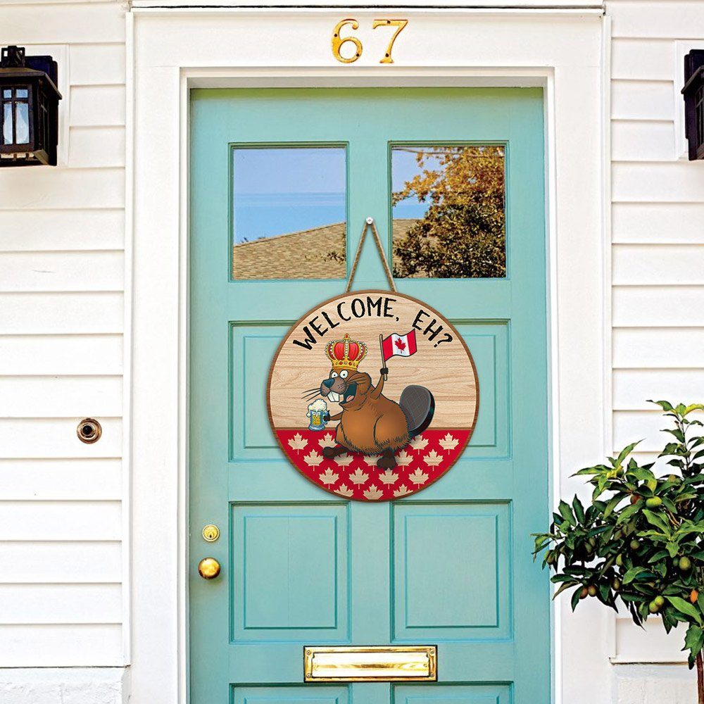 Happy Canada Day Door Sign. Dominion Day Door Sign. Canada’s Birthday ...