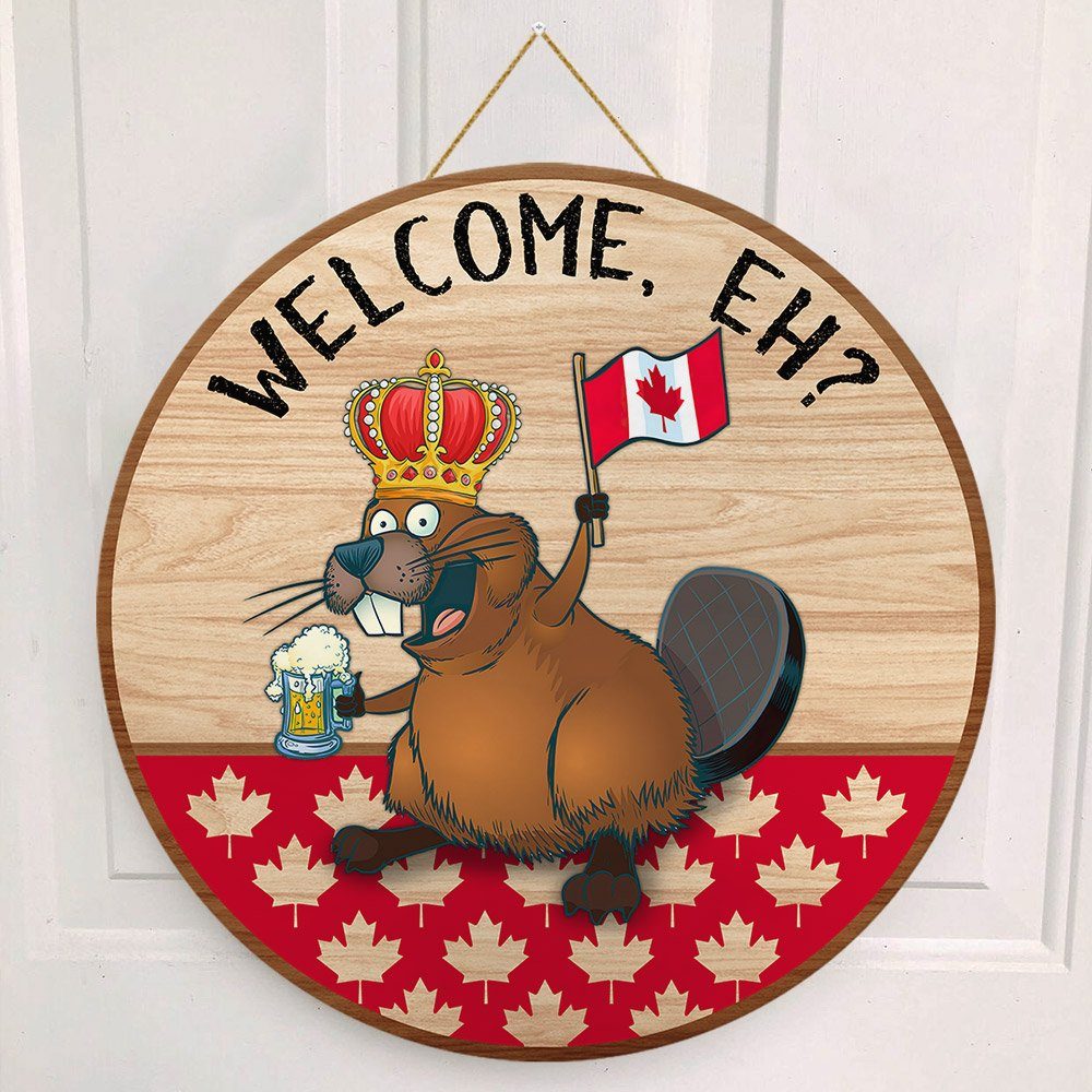 Happy Canada Day Door Sign. Dominion Day Door Sign. Canada’s Birthday ...