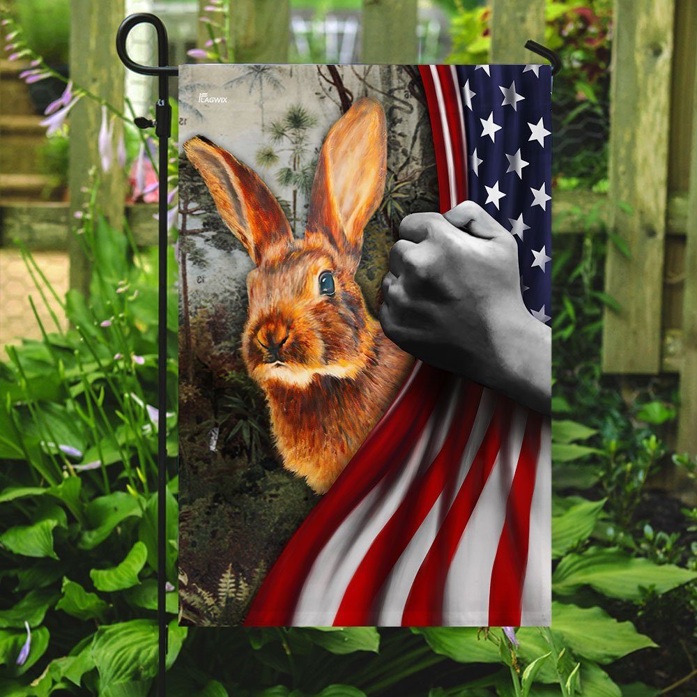Happy Easter Bunny Rabbit American Flag – Flagwix