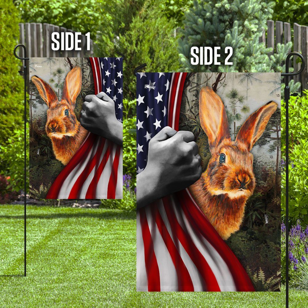 Happy Easter Bunny Rabbit American Flag – Flagwix