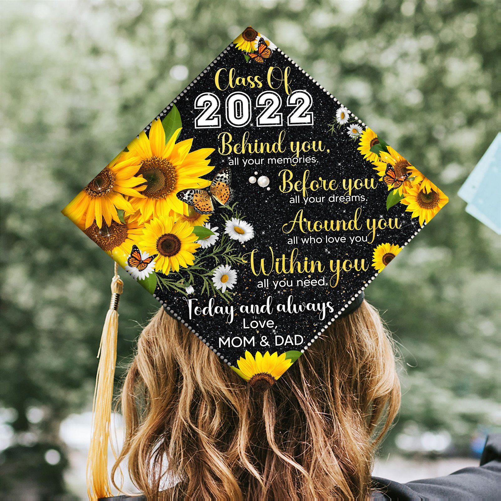 Happy Graduation Girl From Mom And Dad, Class Of 2022 Graduation Cap ...