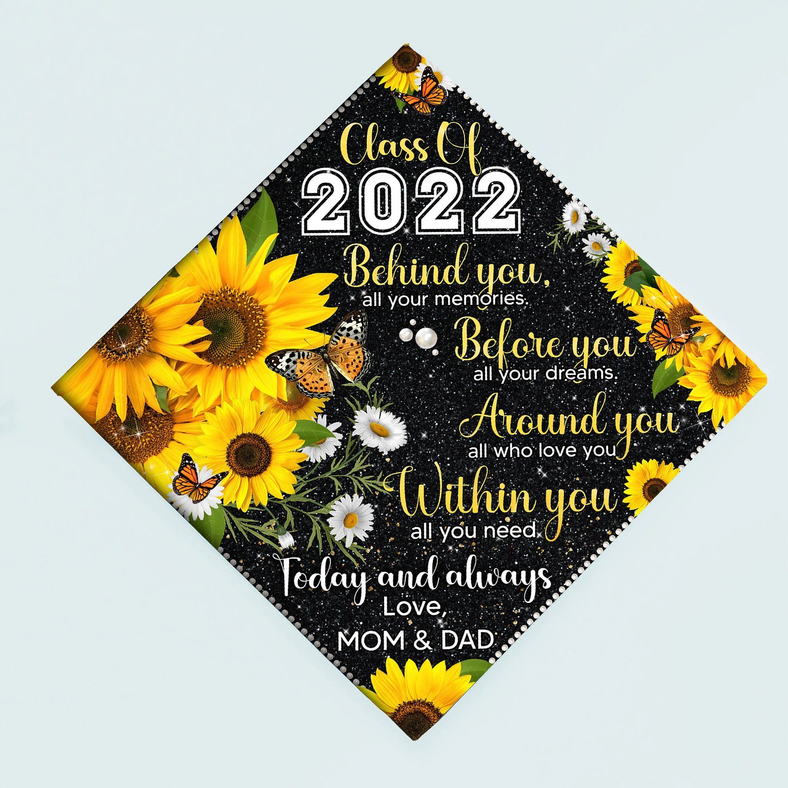 Happy Graduation Girl From Mom And Dad, Class Of 2022 Graduation Cap ...