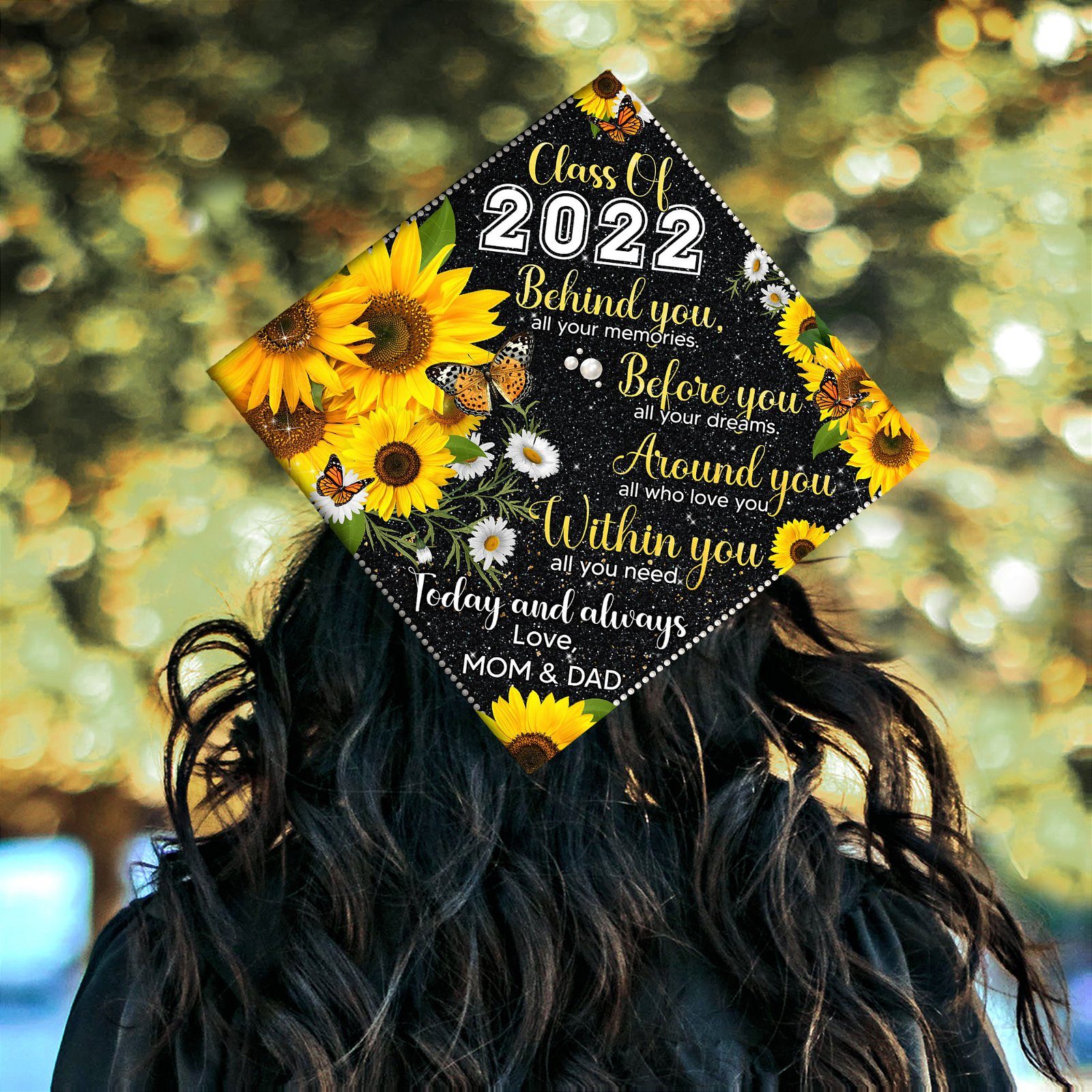 Happy Graduation Girl From Mom And Dad, Class Of 2022 Graduation Cap ...