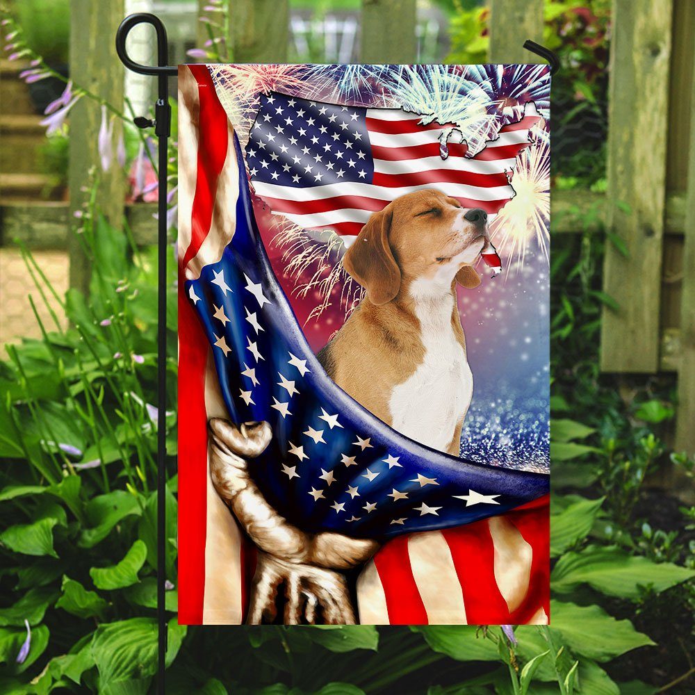 Happy Independence Day Beagle Flag - Flagwix