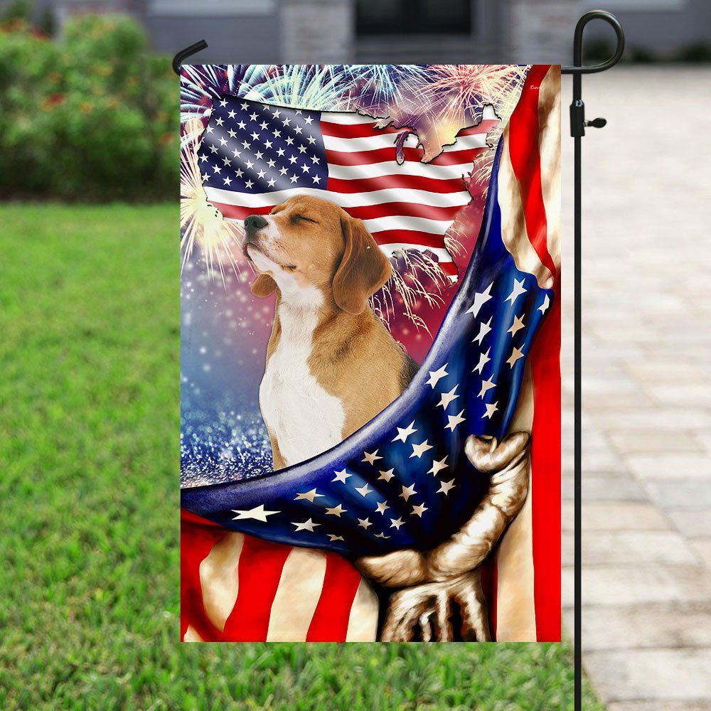 Happy Independence Day Beagle Flag - Flagwix