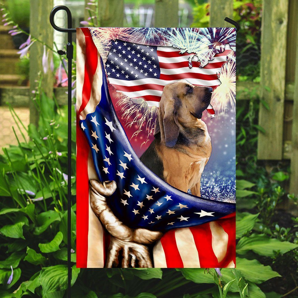 Happy Independence Day Bloodhound Flag – Flagwix