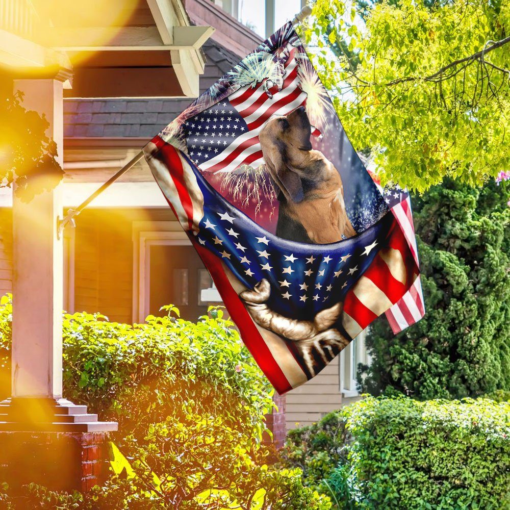 Happy Independence Day Bloodhound Flag – Flagwix
