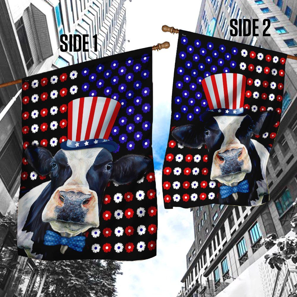 Happy Independence Day Cow Flag - Flagwix