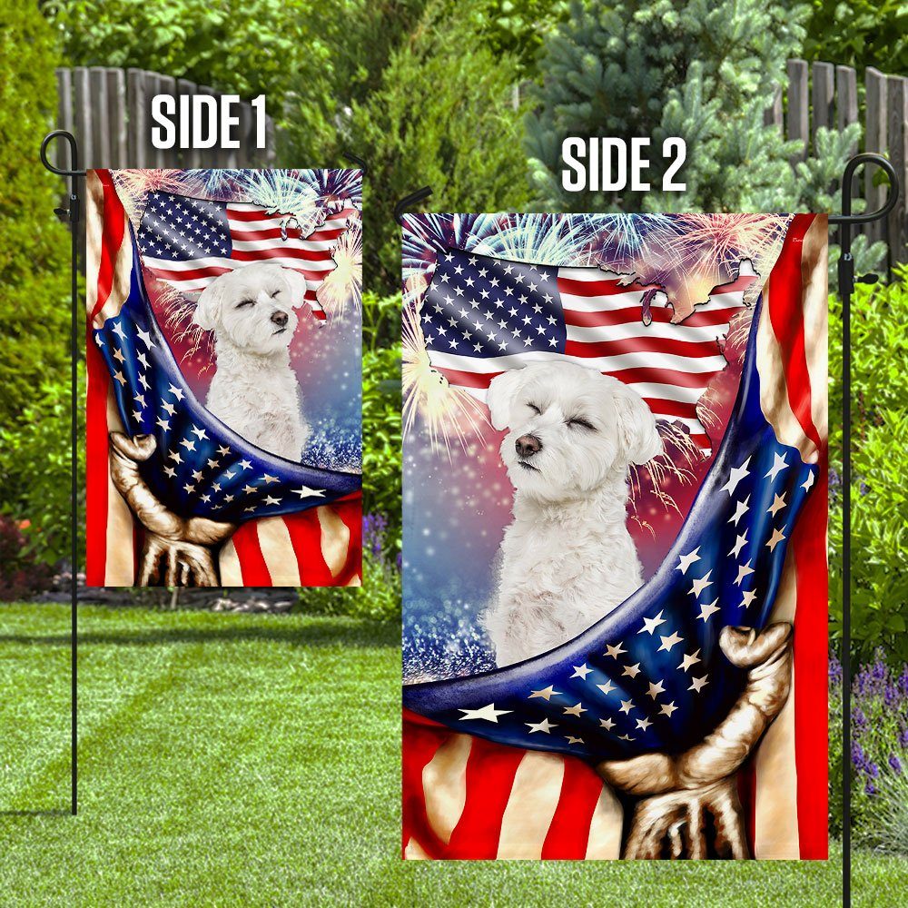 Happy Independence Day Curly Maltese Flag – Flagwix