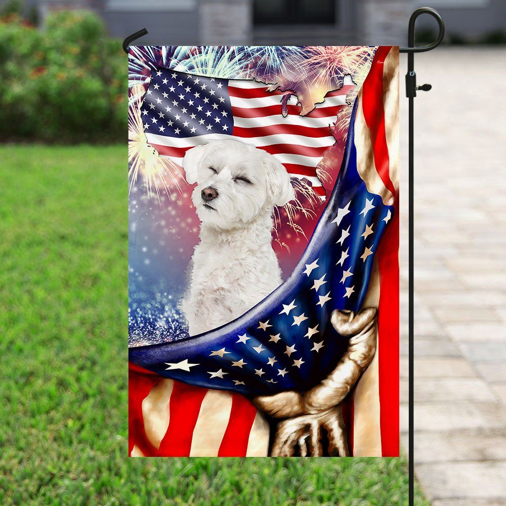 Happy Independence Day Curly Maltese Flag – Flagwix