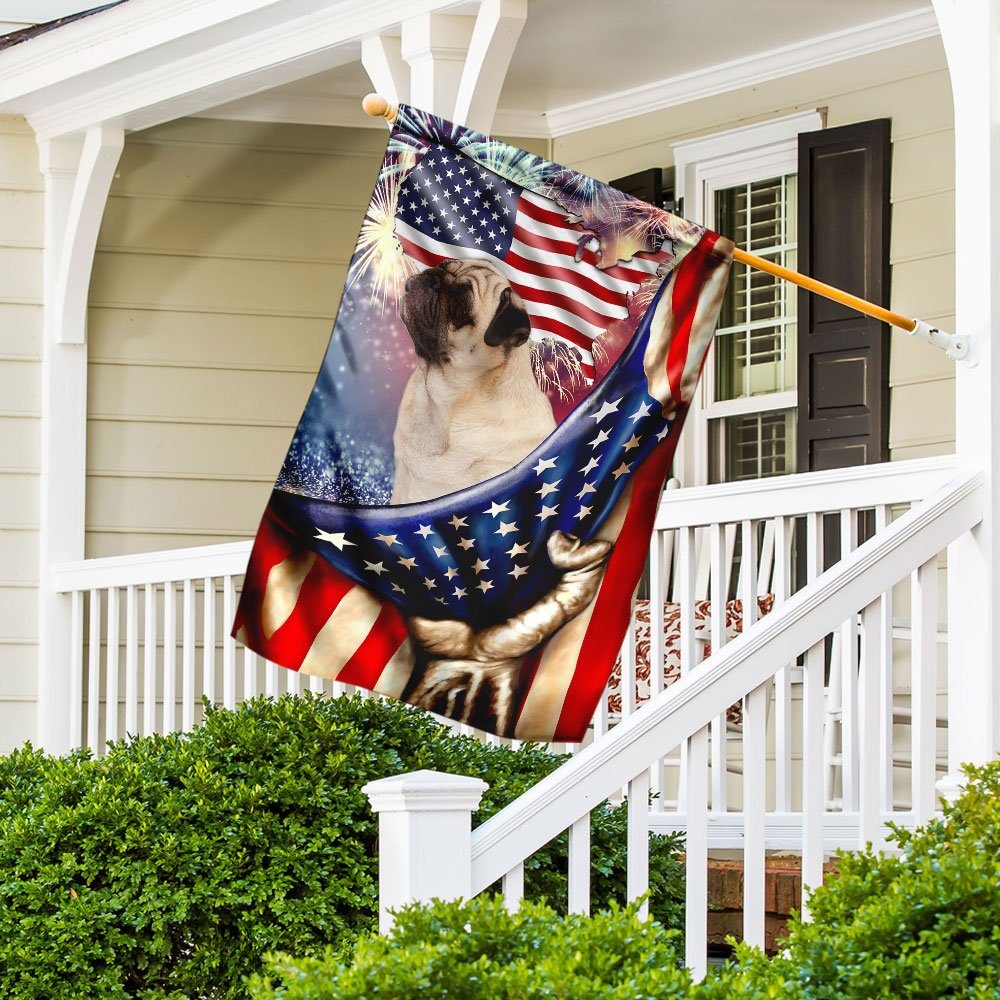 Happy Independence Day Pug Flag - Flagwix