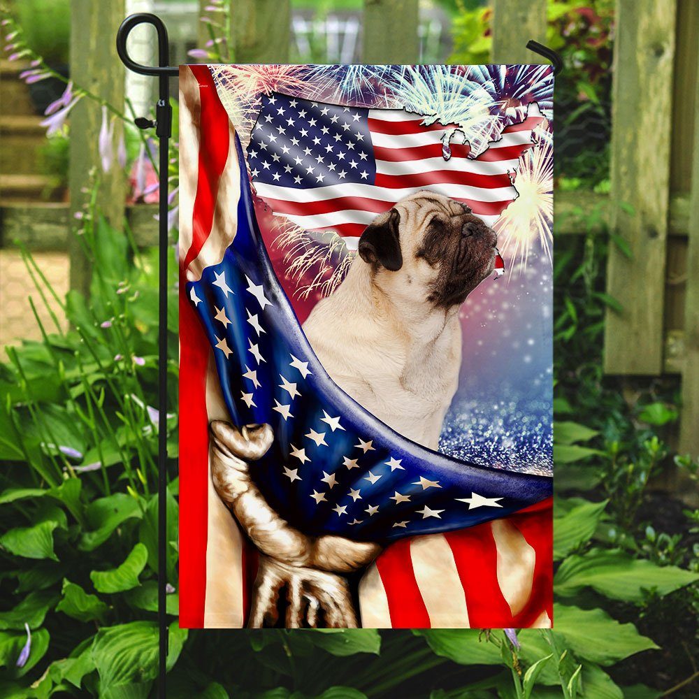 Happy Independence Day Pug Flag - Flagwix
