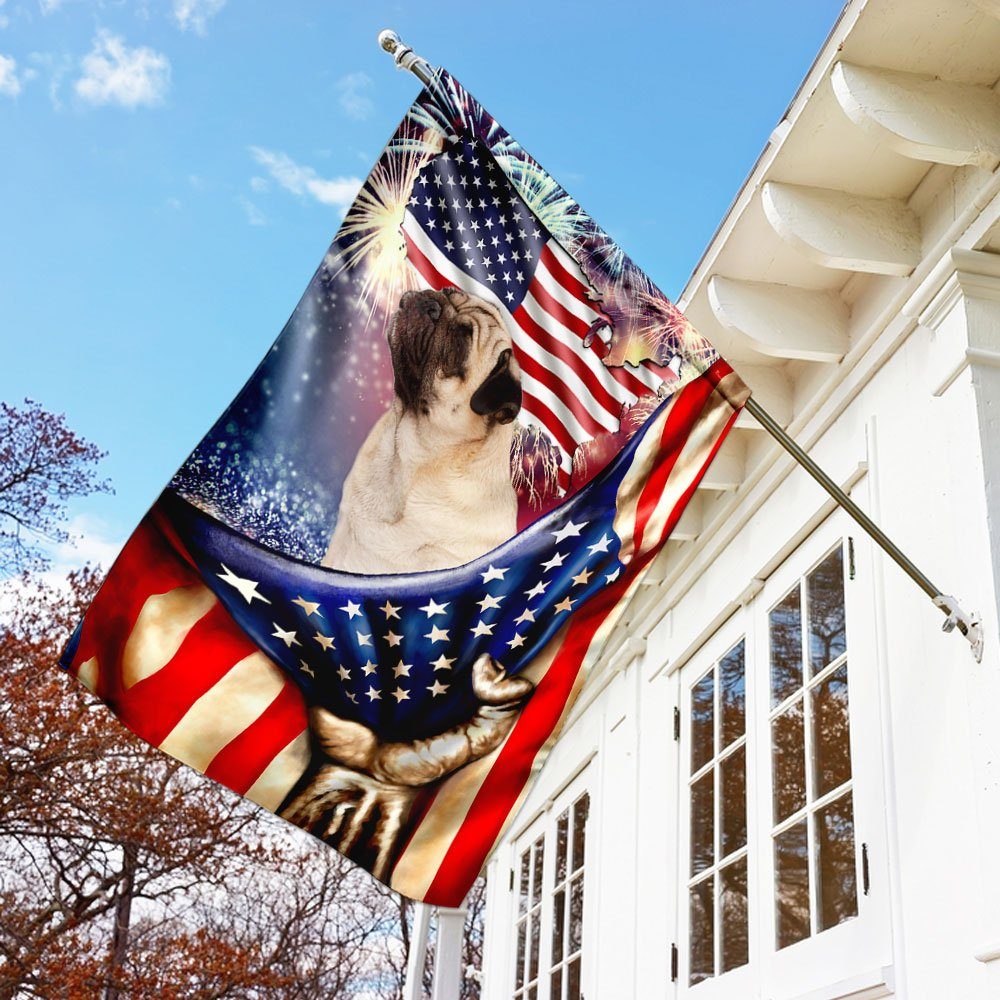 Happy Independence Day Pug Flag - Flagwix