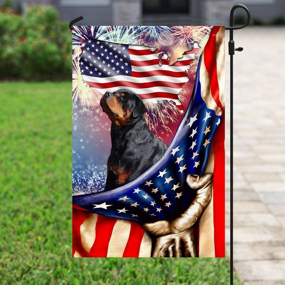 Happy Independence Day Rottweiler Flag – Flagwix