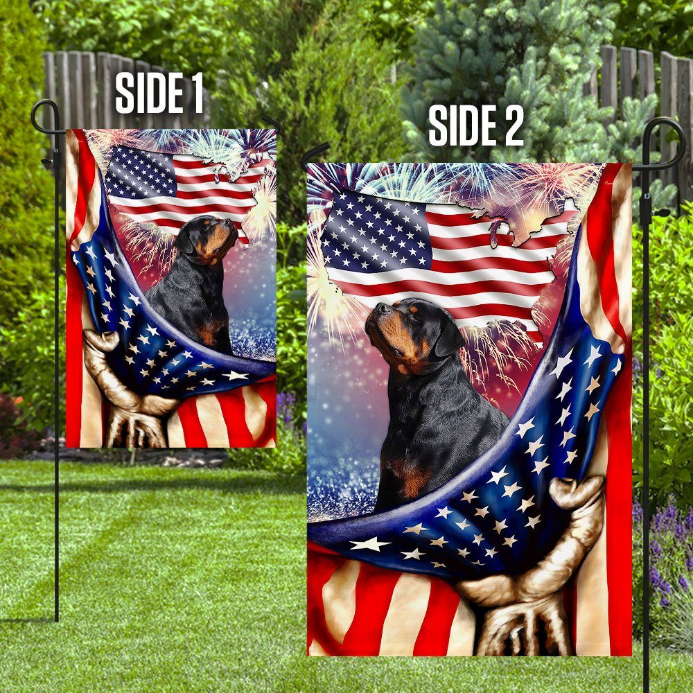 Happy Independence Day Rottweiler Flag – Flagwix