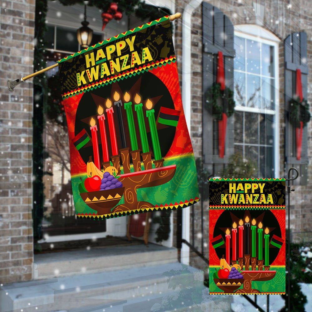 Happy Kwanzaa African Kwanzaa Flag MLN794F - Flagwix