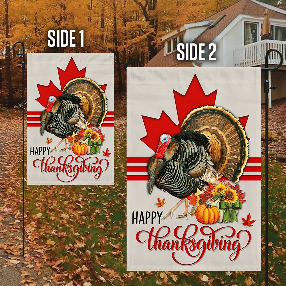 Happy Thanksgiving Canada Flag BNN462F - Flagwix
