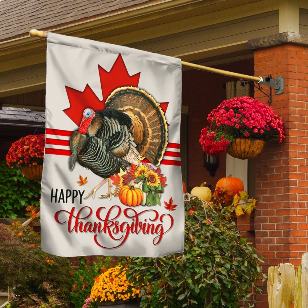 Happy Thanksgiving Canada Flag BNN462F - Flagwix