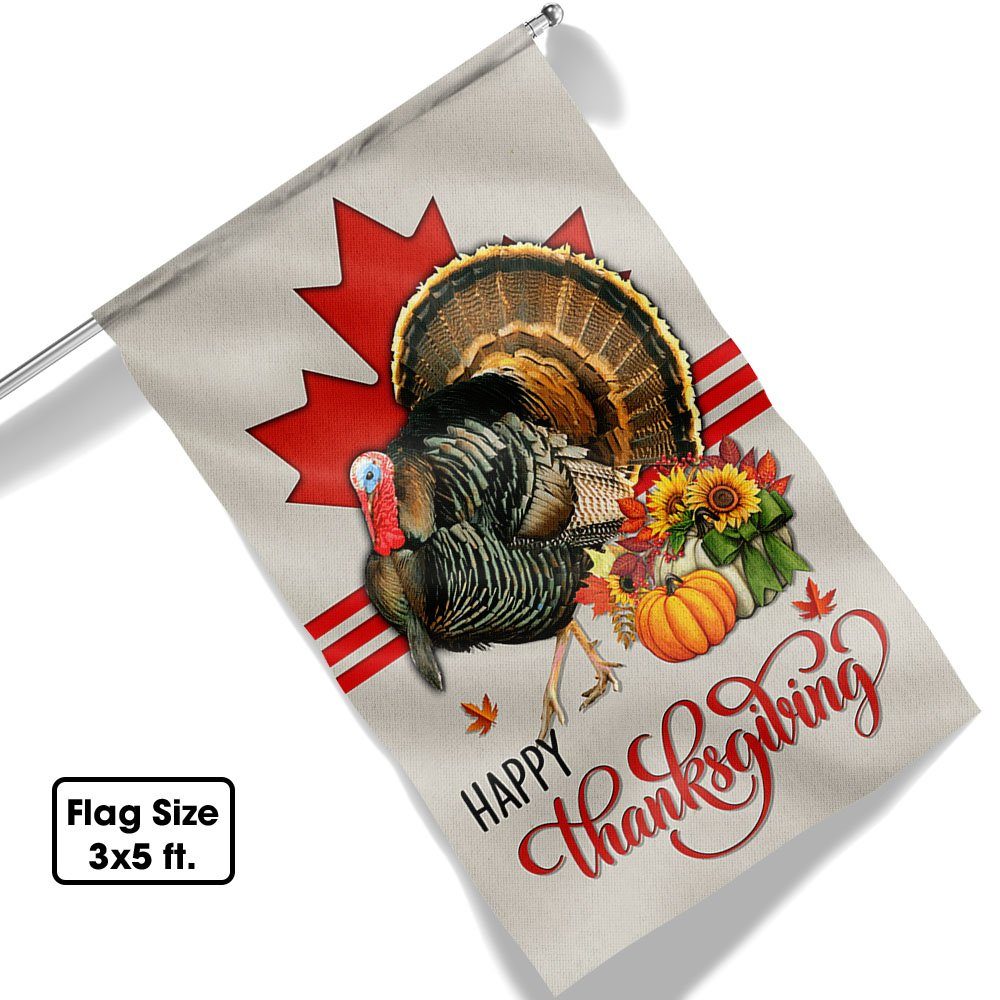 Happy Thanksgiving Canada Flag BNN462F - Flagwix
