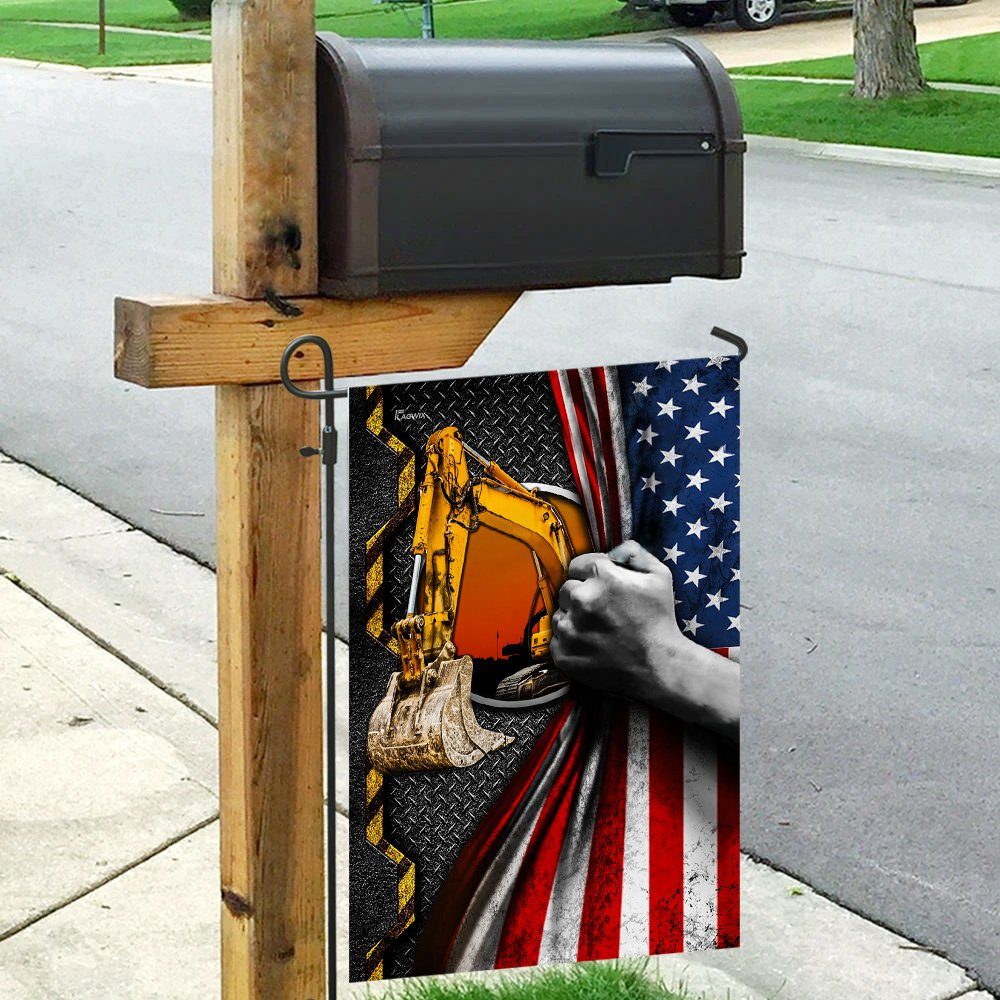 Heavy Machinery Excavator Flag – Flagwix