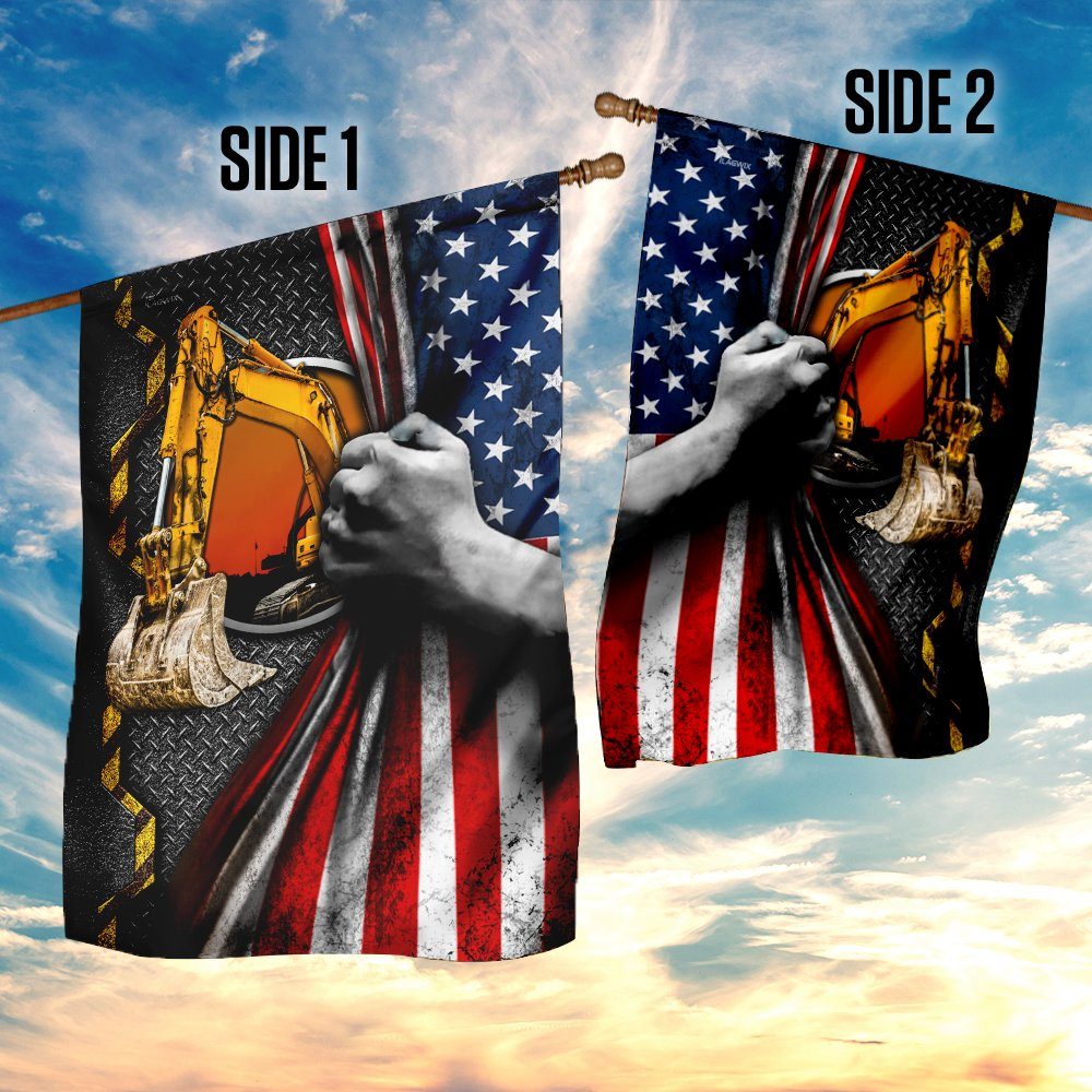 Heavy Machinery Excavator Flag – Flagwix