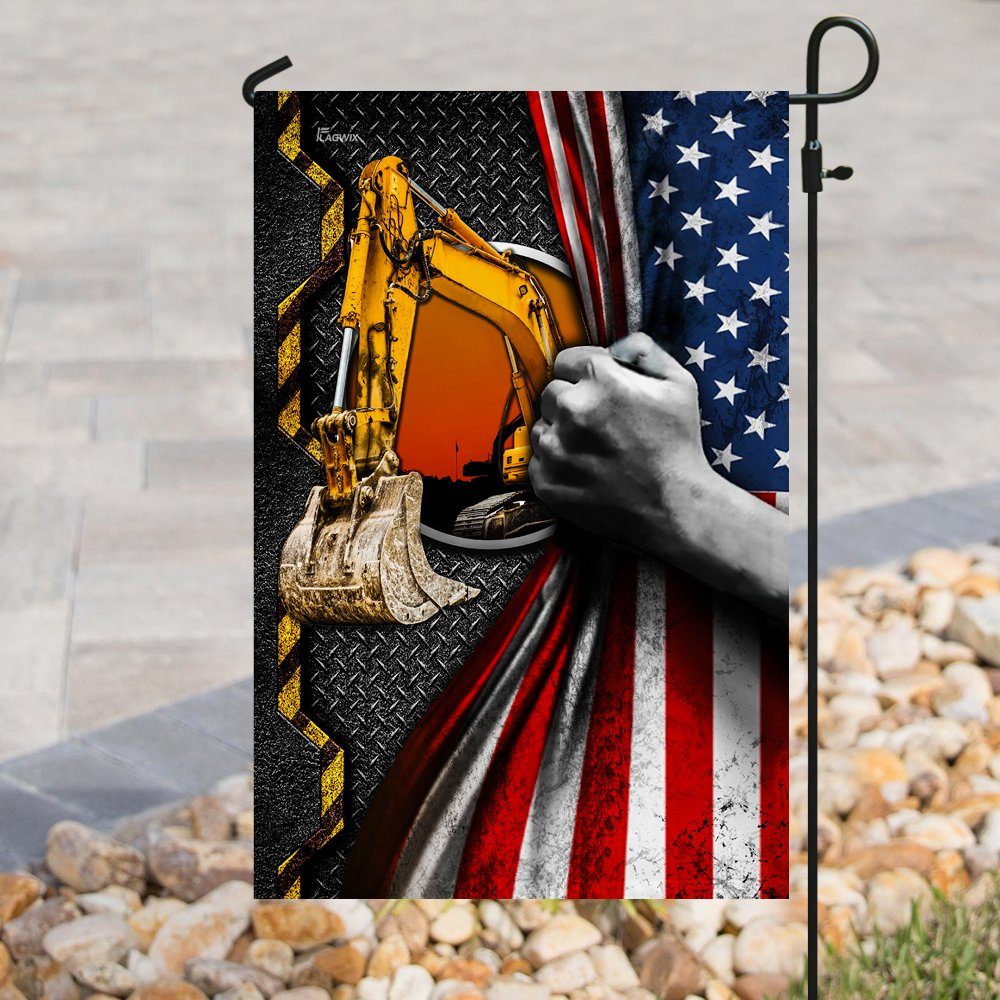 Heavy Machinery Excavator Flag – Flagwix