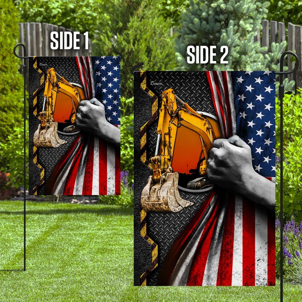 Heavy Machinery Excavator Flag – Flagwix