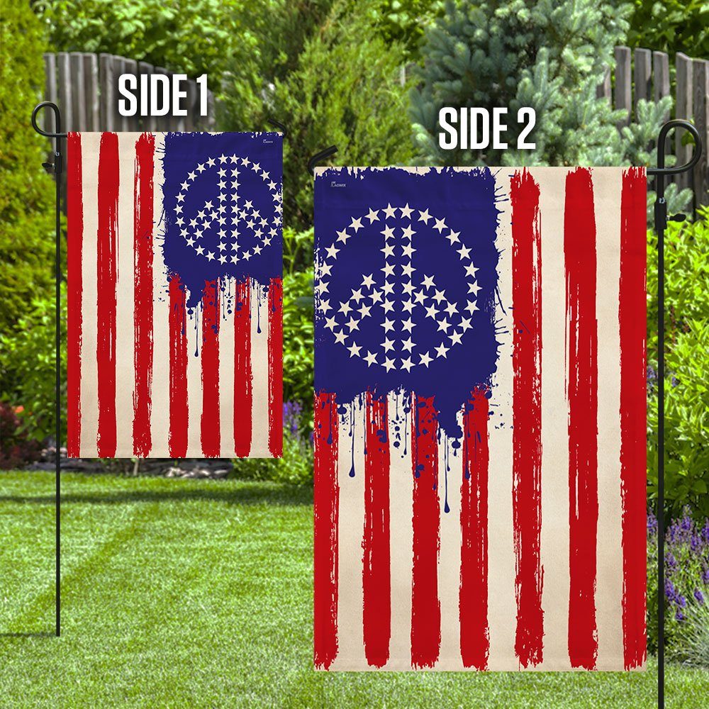 Hippie Flag Peace Sign Symbol LNT319F - Flagwix