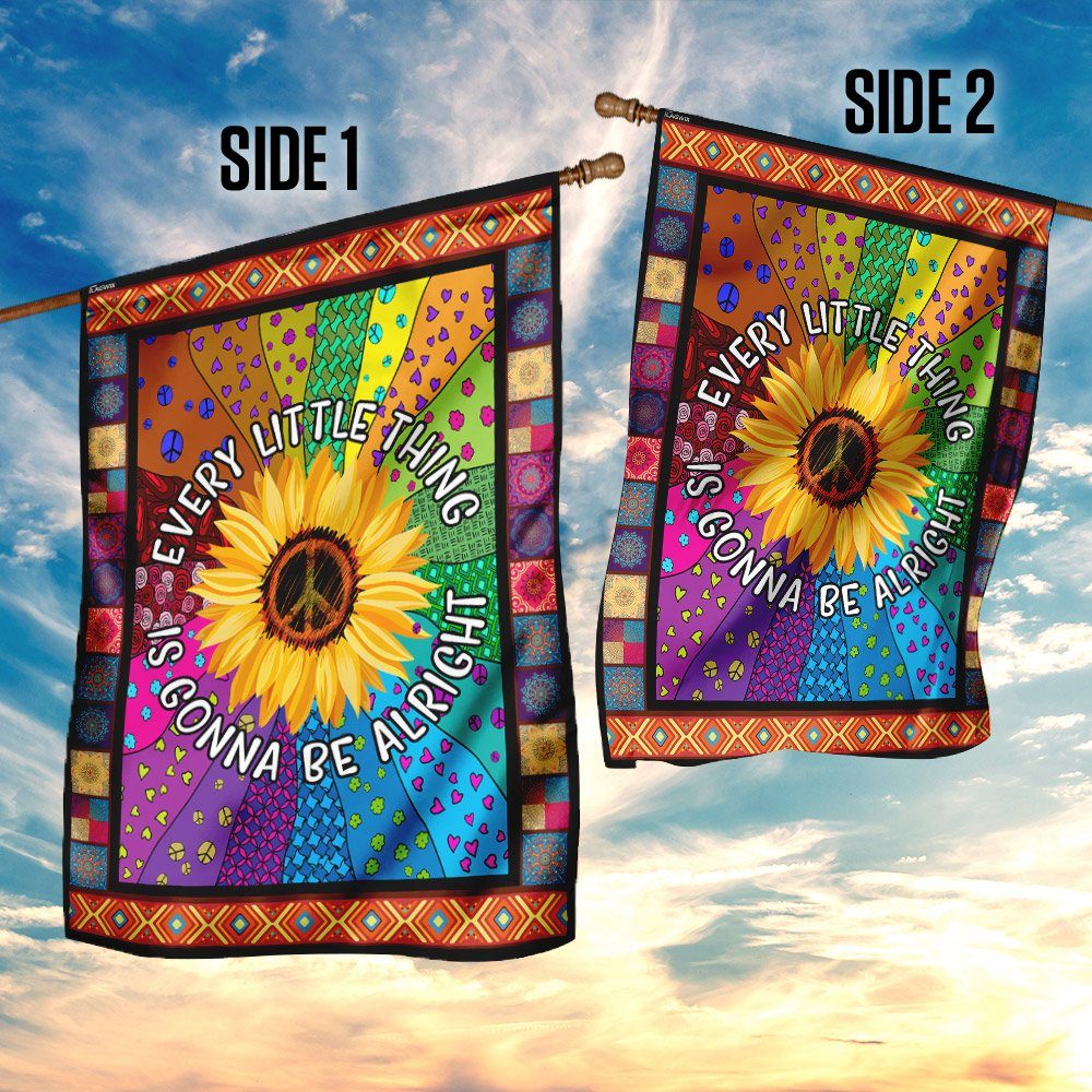 Hippie Sunflower Flag - Flagwix