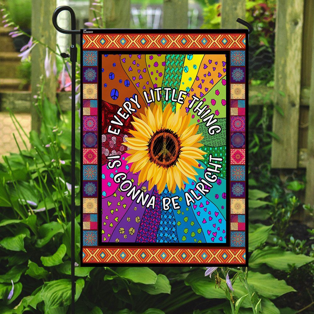 Hippie Sunflower Flag - Flagwix