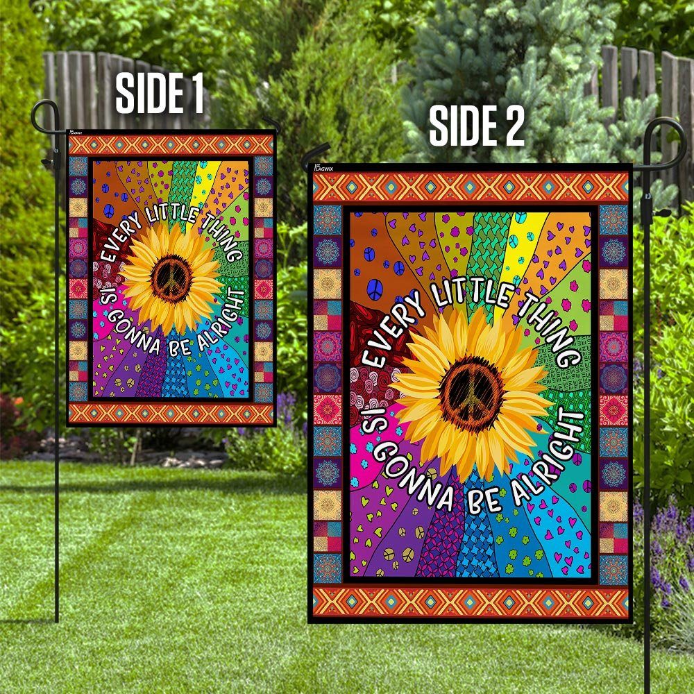 Hippie Sunflower Flag - Flagwix