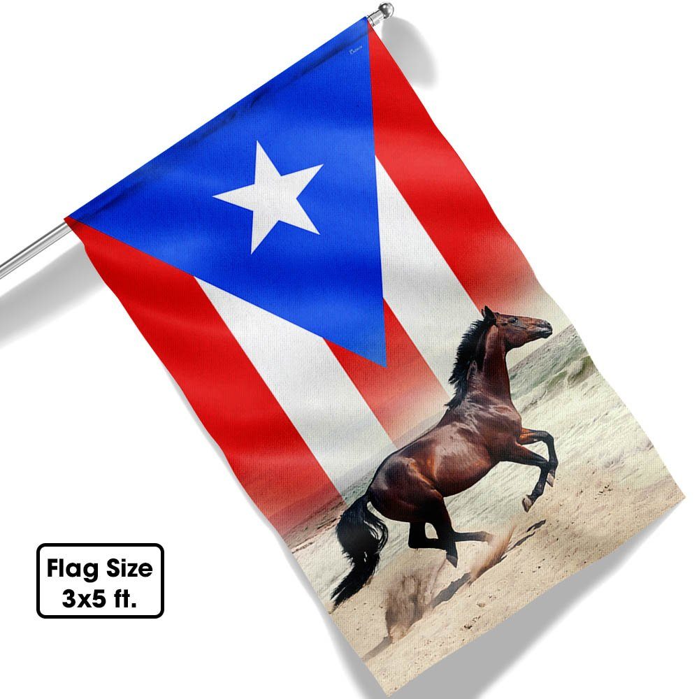 Horse Puerto Rico Flag TQN1127F – Flagwix