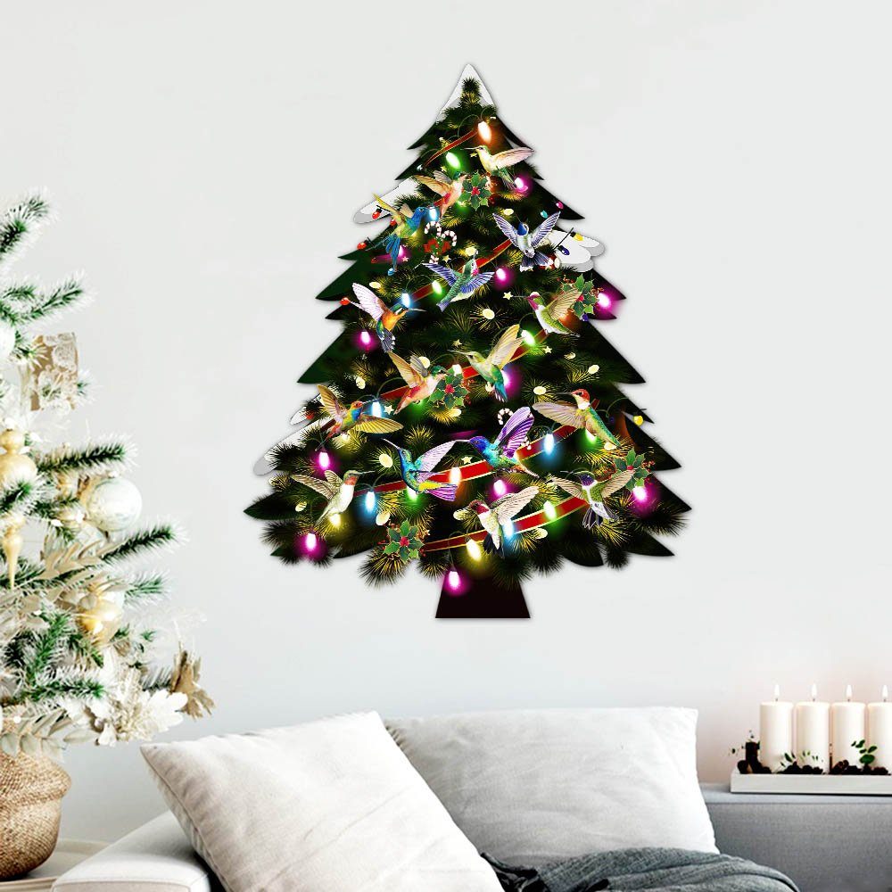 Hummingbird Christmas Tree Hanging Metal Sign THH3456MS – Flagwix