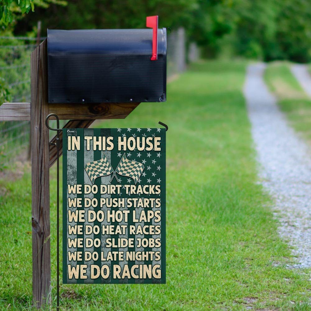 In This House We Do Dirt Tracks Flag - Flagwix