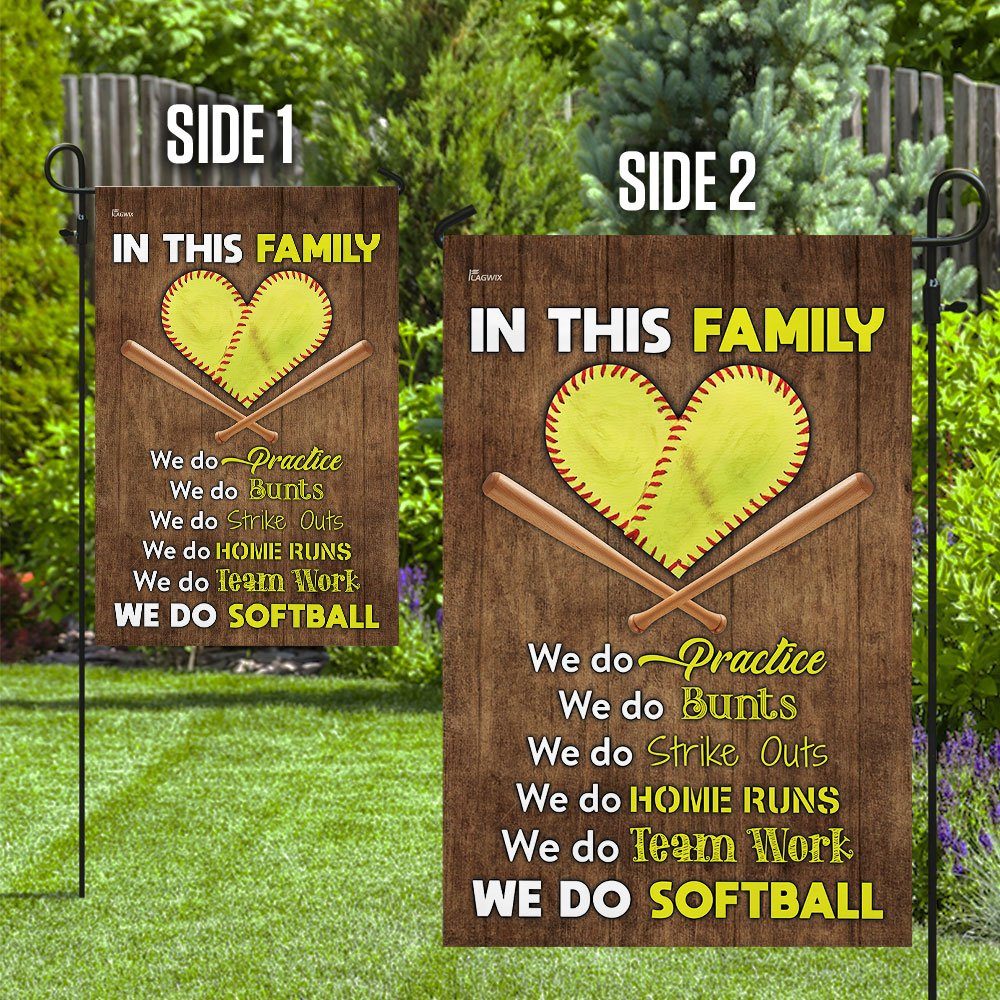 In This Softball Family Flag – Flagwix