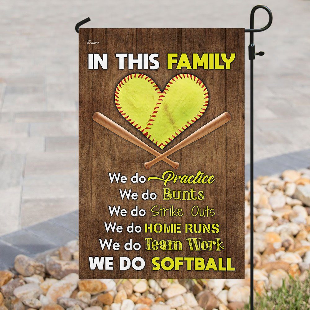 In This Softball Family Flag - Flagwix