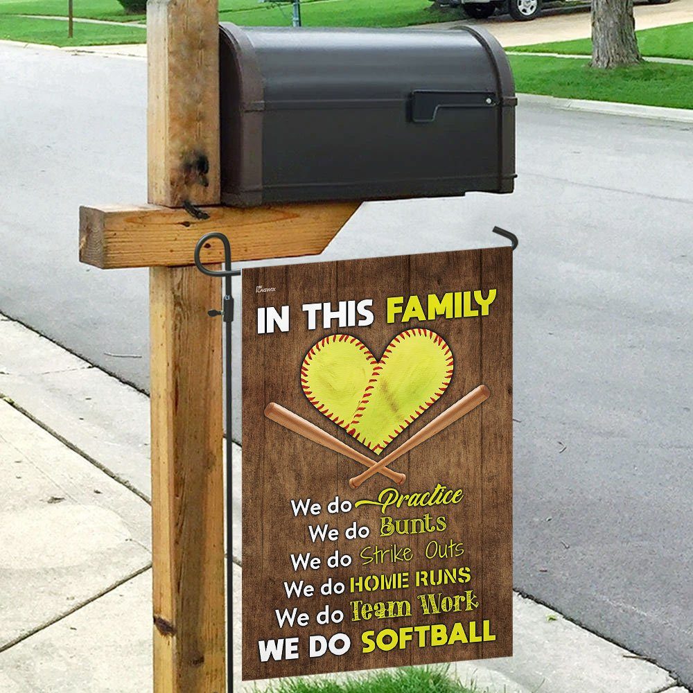 In This Softball Family Flag - Flagwix