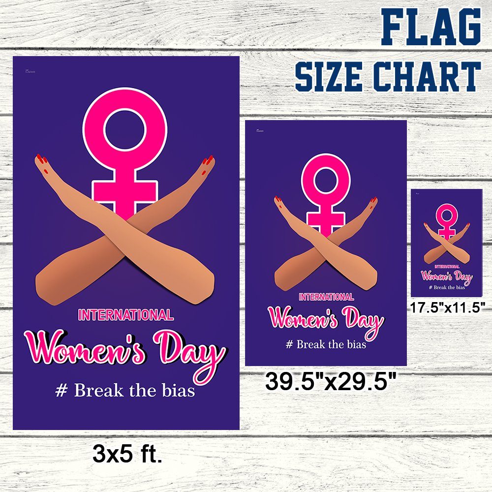 International Women's Day Flag Break The Bias BNN310F - Flagwix